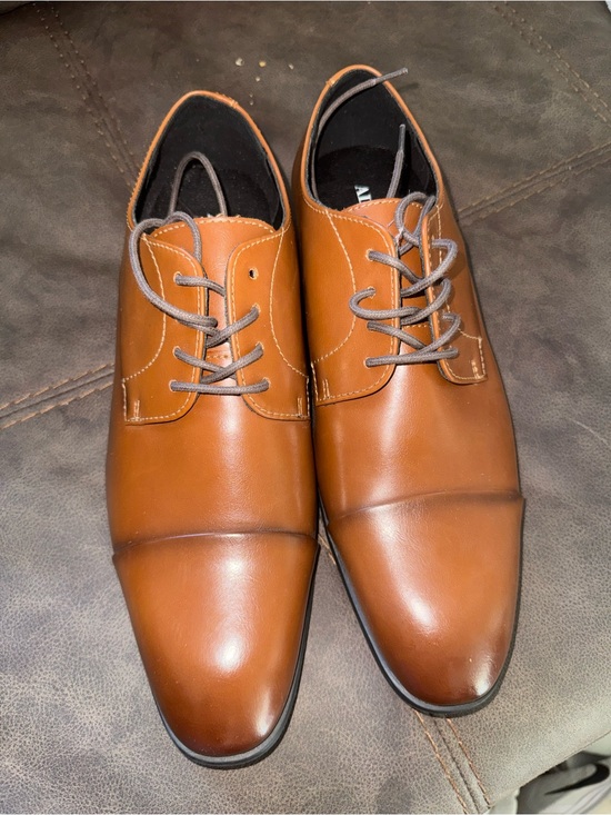 Alfani | Shoes | Alfani Mens Cognac Brown Leather Captoe Oxfords | Poshmark